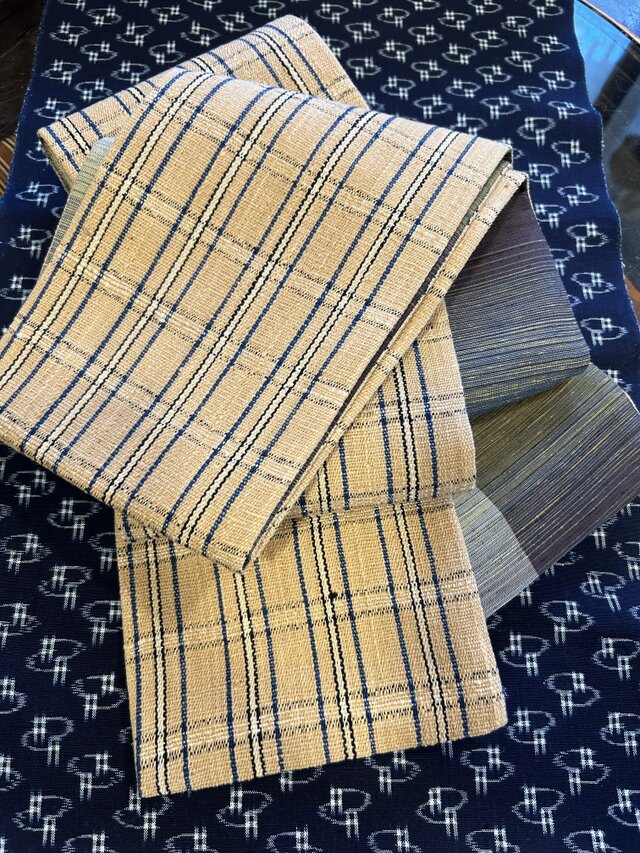 丹波布 唯屋オリジナル半幅帯 | iichi 日々の暮らしを心地よくするハンドメイドやアンティークのマーケットプレイス