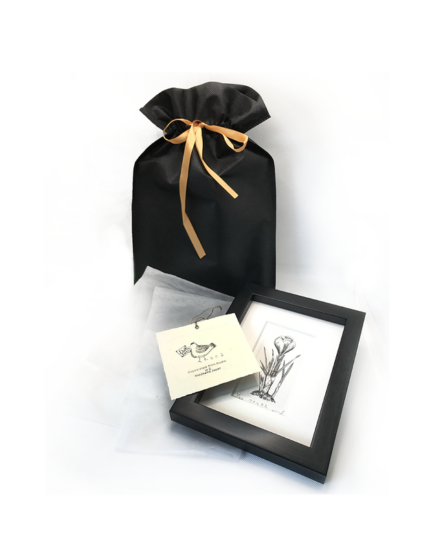 白いクロッカスギフトセット／銅版画 | iichi 日々の暮らしを心地よくするハンドメイドやアンティークのマーケットプレイス