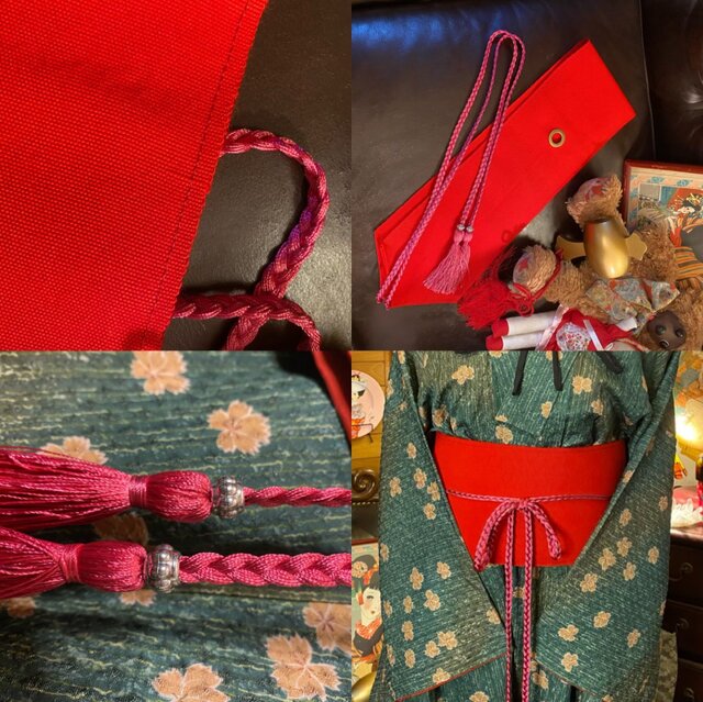 和洋折衷 レトロ 古着 着物 和 ハンドメイド リメイク ワンピース ドレス 帯サッシュベルト KW-230 | iichi 日々の暮らしを心地よくするハンドメイドやアンティークのマーケットプレイス