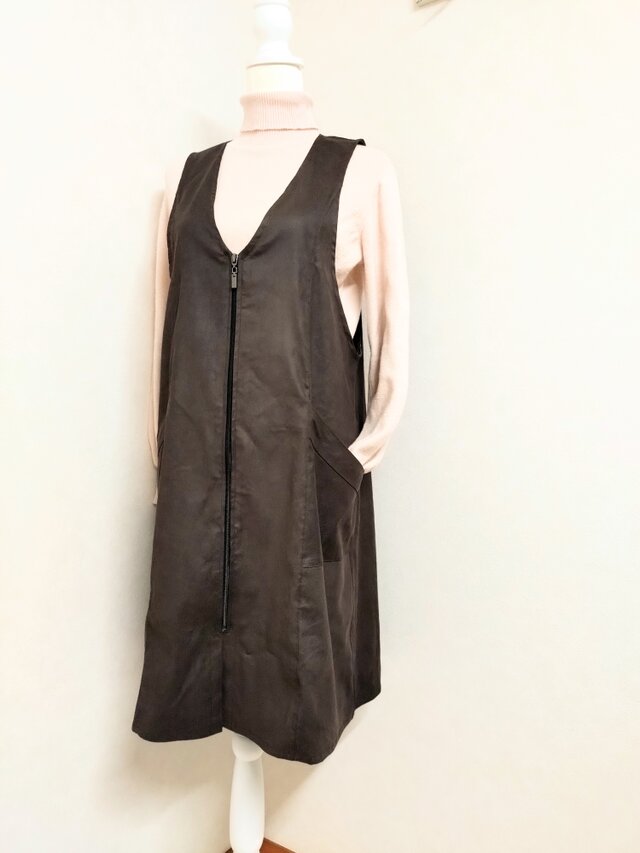 ワイルドなスラっとジャンパースカート。CPS−216 | iichi 日々の暮らしを心地よくするハンドメイドやアンティークのマーケットプレイス