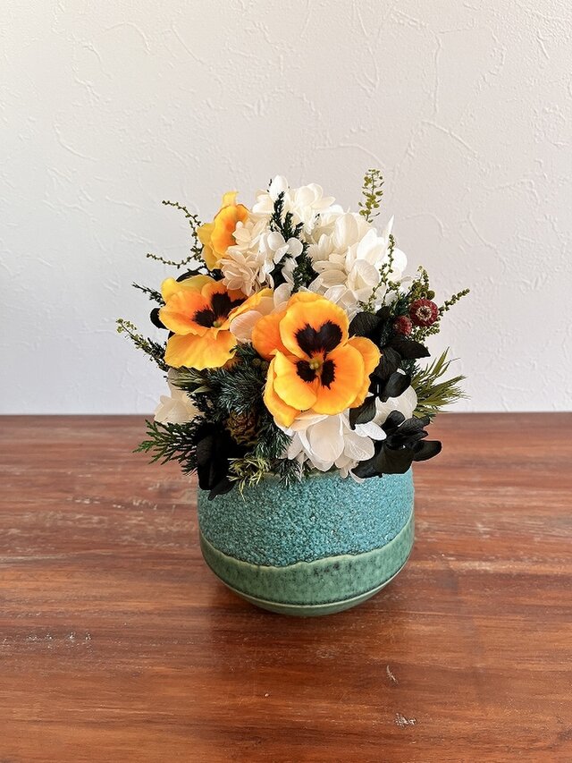 【Smile pansy / スマイルパンジー】 L イエロー | iichi 日々の暮らしを心地よくするハンドメイドやアンティークのマーケットプレイス