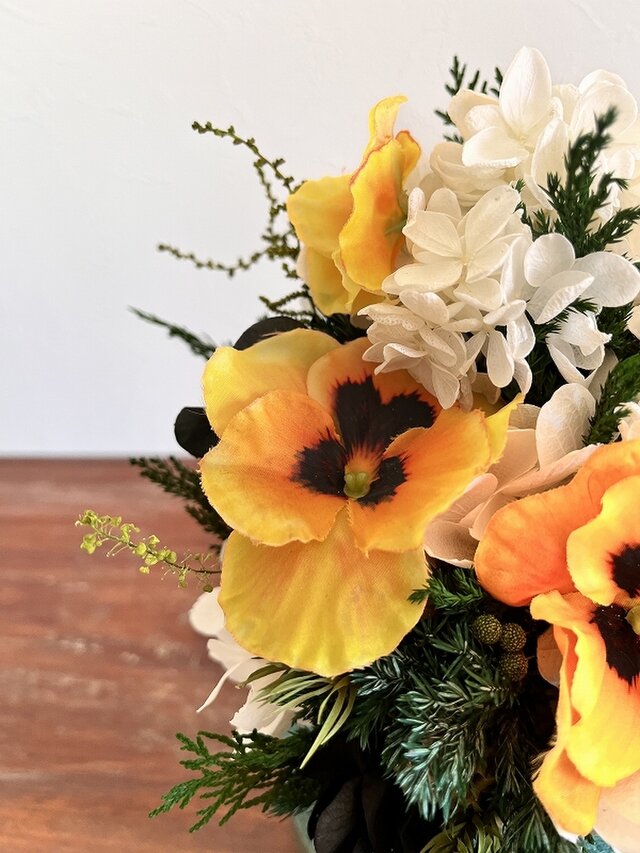 【Smile pansy / スマイルパンジー】 L イエロー | iichi 日々の暮らしを心地よくするハンドメイドやアンティークのマーケットプレイス