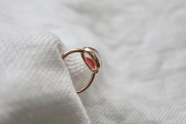 K10[flower fishのaurora quartz]ring | iichi 日々の暮らしを心地よくするハンドメイドやアンティークのマーケットプレイス