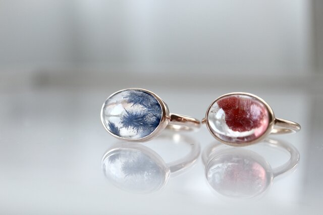 K10[flower fishのaurora quartz]ring | iichi 日々の暮らしを心地よくするハンドメイドやアンティークのマーケットプレイス