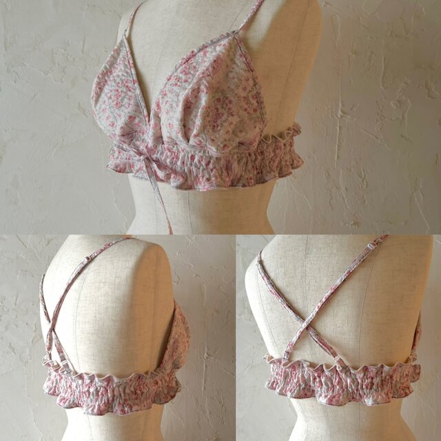 Choose！ストレスフリー パット入りブラ＆ショーツ : : blossom | iichi 日々の暮らしを心地よくするハンドメイドやアンティークのマーケットプレイス