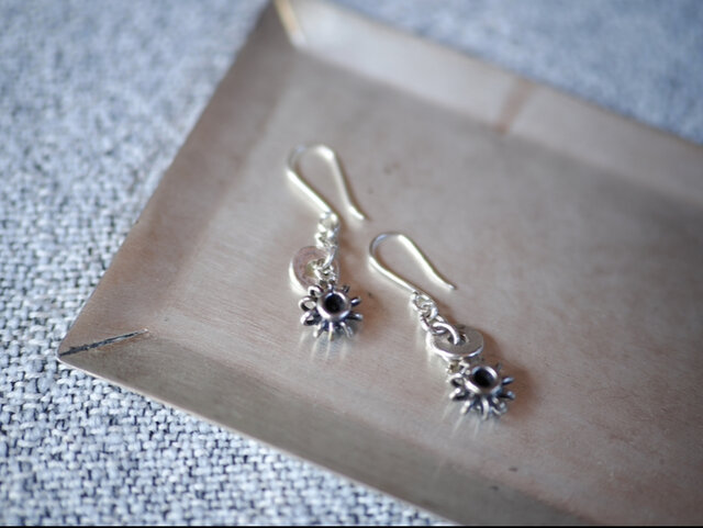 -Donuts・Chain- silver pierce | iichi 日々の暮らしを心地よくするハンドメイドやアンティークのマーケットプレイス