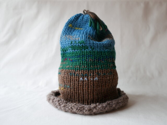 knit cap 「Hosta」 | iichi 日々の暮らしを心地よくするハンドメイドやアンティークのマーケットプレイス