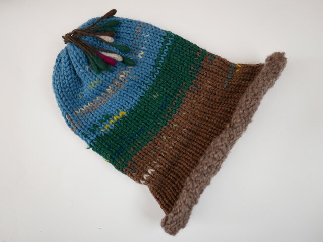 knit cap 「Hosta」 | iichi 日々の暮らしを心地よくするハンドメイドやアンティークのマーケットプレイス