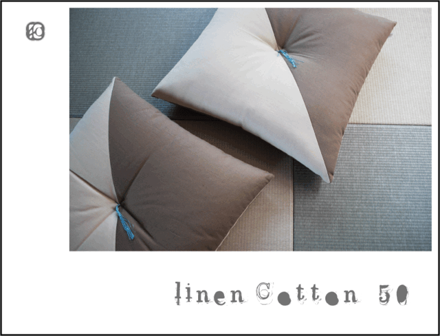 Japanese cushion＜cotton＋Linen＞ | iichi 日々の暮らしを心地よくするハンドメイドやアンティークのマーケットプレイス