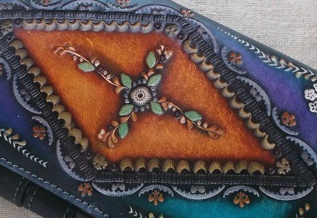 ほぼ日手帳weeks対応 レザー手帳カバー 刻印＆拭き染め | iichi 日々の暮らしを心地よくするハンドメイドやアンティークのマーケットプレイス