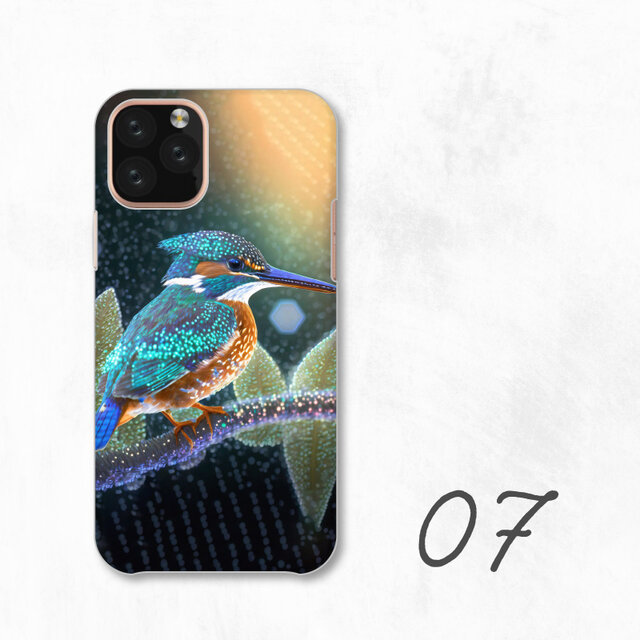 カワセミ ホログラムPP 透明感 羽 全機種対応スマホケース 背面型 ハードケース NLFT-HARD-a002 | iichi 日々の暮らしを心地よくするハンドメイドやアンティークの ...