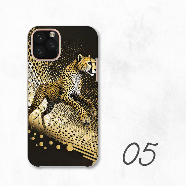 チーター 狩り 金 楽譜 音符 線 動物 全機種対応スマホケース 背面型 ハードケース NLFT-HARD-a034 | iichi 日々の暮らしを心地よくするハンドメイドやアンティークの ...
