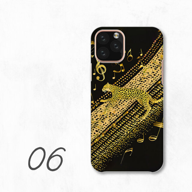 チーター 狩り 金 楽譜 音符 線 動物 全機種対応スマホケース 背面型 ハードケース NLFT-HARD-a034 | iichi 日々の暮らしを心地よくするハンドメイドやアンティークの ...