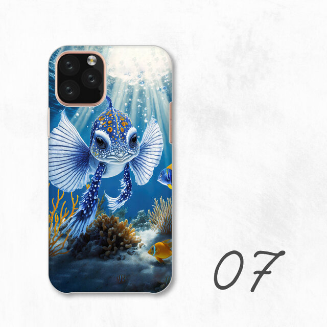 海 猫 かわいい ネイビー 熱帯魚 白 全機種対応スマホケース 背面型 ハードケース NLFT-HARD-a070 | iichi 日々の暮らしを心地よくするハンドメイドやアンティークの ...