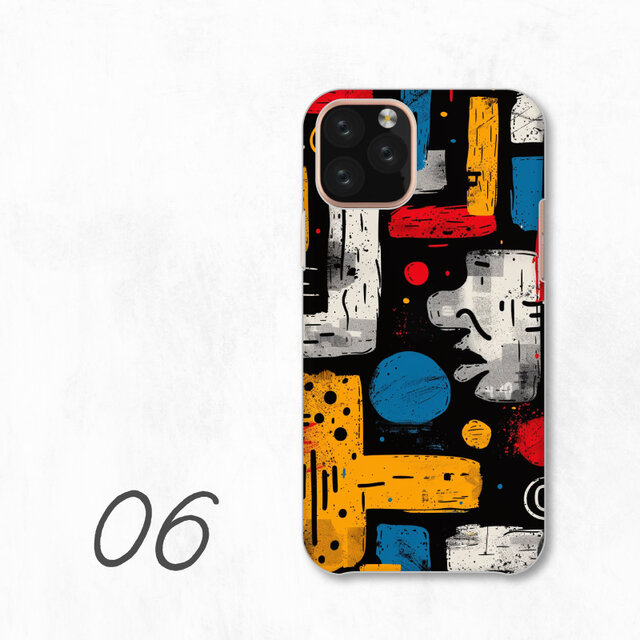 ポップアート グラフィティ カラフル アート 全機種対応スマホケース 背面型 ハードケース NLFT-HARD-a181 | iichi 日々の暮らしを心地よくするハンドメイドやアンティークの ...