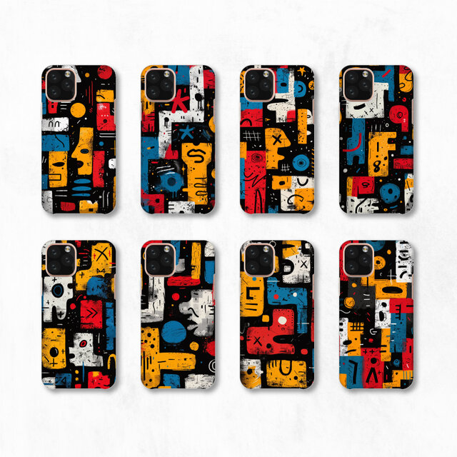 ポップアート グラフィティ カラフル アート 全機種対応スマホケース 背面型 ハードケース NLFT-HARD-a181 | iichi 日々の暮らしを心地よくするハンドメイドやアンティークの ...