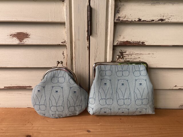 ミニがまぐち bear | iichi 日々の暮らしを心地よくするハンドメイドやアンティークのマーケットプレイス