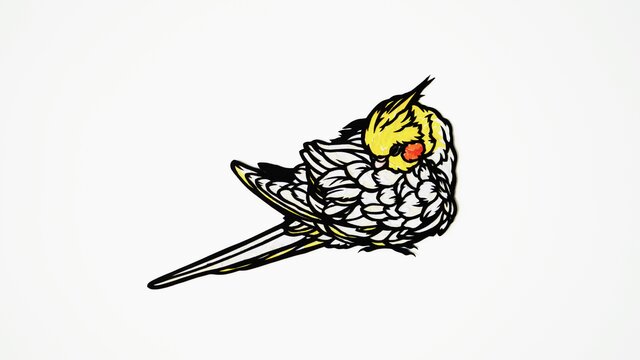 受注生産【切り絵×ちぎり絵】okame-inko -ｵｶﾒｲﾝｺ- 原画アート | iichi 日々の暮らしを心地よくするハンドメイドや ...