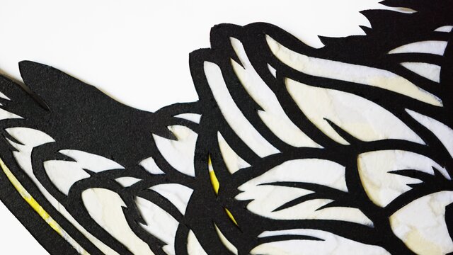 受注生産【切り絵×ちぎり絵】okame-inko -ｵｶﾒｲﾝｺ- 原画アート | iichi 日々の暮らしを心地よくするハンドメイドや ...