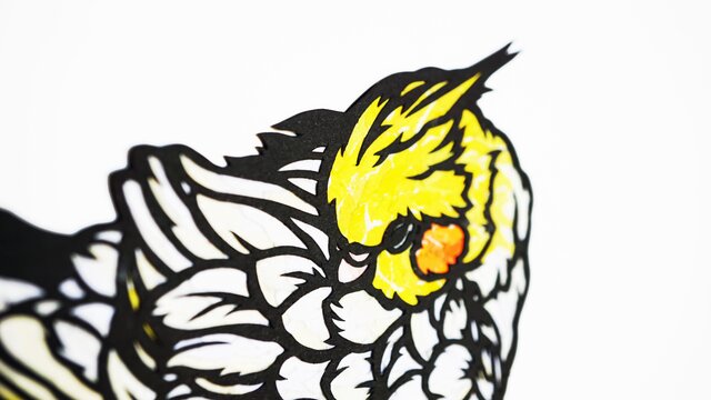 受注生産【切り絵×ちぎり絵】okame-inko -ｵｶﾒｲﾝｺ- 原画アート | iichi 日々の暮らしを心地よくするハンドメイドや ...