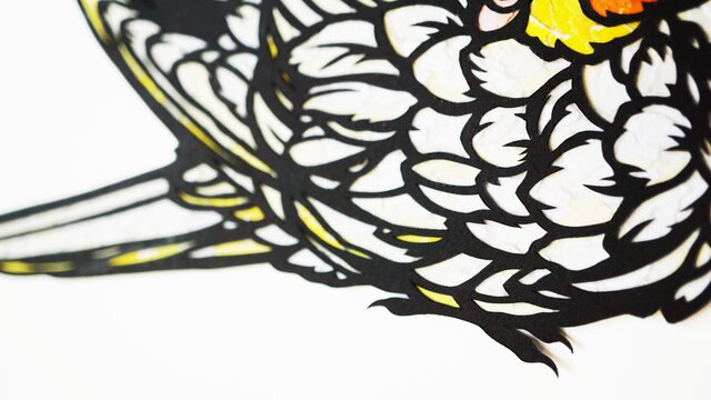 受注生産【切り絵×ちぎり絵】okame-inko -ｵｶﾒｲﾝｺ- 原画アート | iichi 日々の暮らしを心地よくするハンドメイドや ...