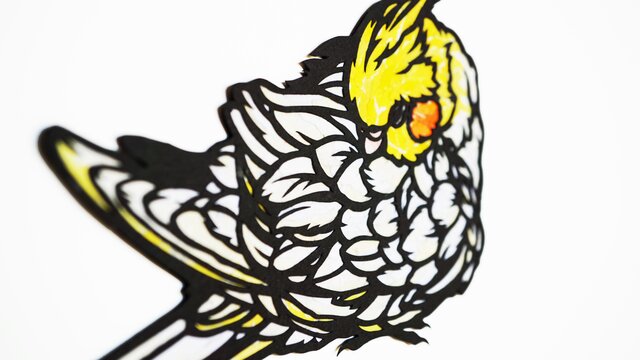 受注生産【切り絵×ちぎり絵】okame-inko -ｵｶﾒｲﾝｺ- 原画アート | iichi 日々の暮らしを心地よくするハンドメイドや ...