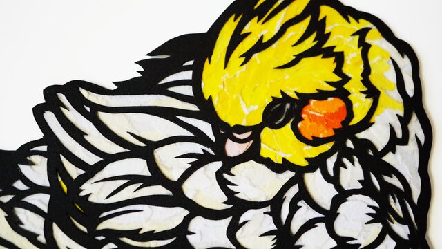 受注生産【切り絵×ちぎり絵】okame-inko -ｵｶﾒｲﾝｺ- 原画アート | iichi 日々の暮らしを心地よくするハンドメイドや ...