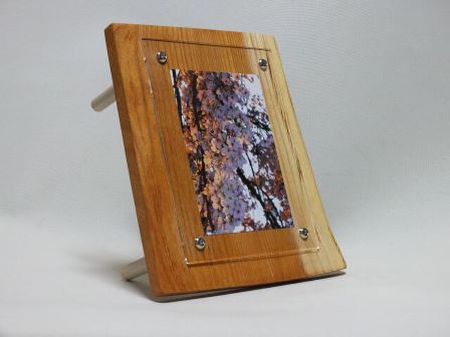 おしゃれな木のフォトフレーム No.55 欅の天然木（L-55） | iichi 日々の暮らしを心地よくするハンドメイドやアンティークのマーケットプレイス