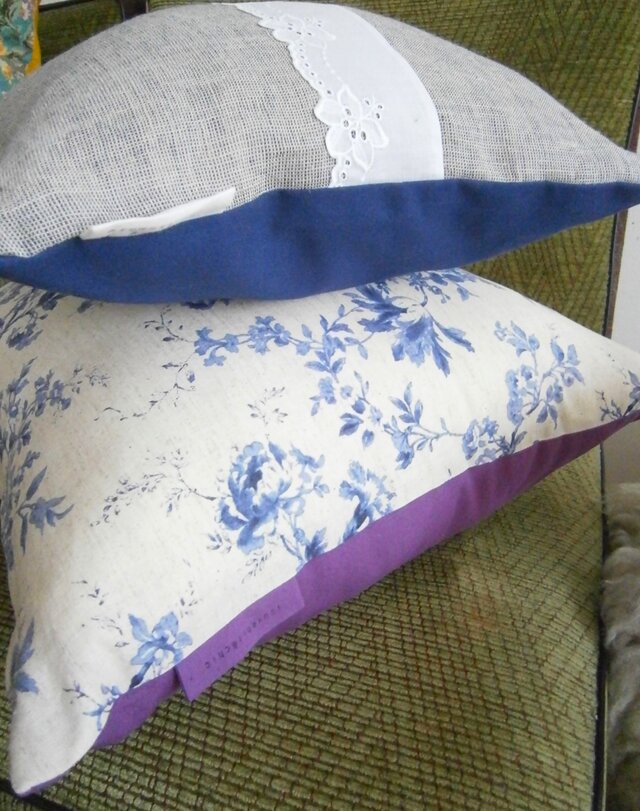 cutwork刺繍×MixLinen 小さなcover | iichi 日々の暮らしを心地よくするハンドメイドやアンティークのマーケットプレイス