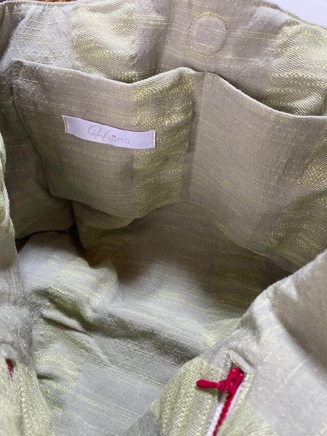 Onigiri to-to 駿河和染（お茶染）+型染め×遠州織物 | iichi 日々の暮らしを心地よくするハンドメイドやアンティークのマーケットプレイス