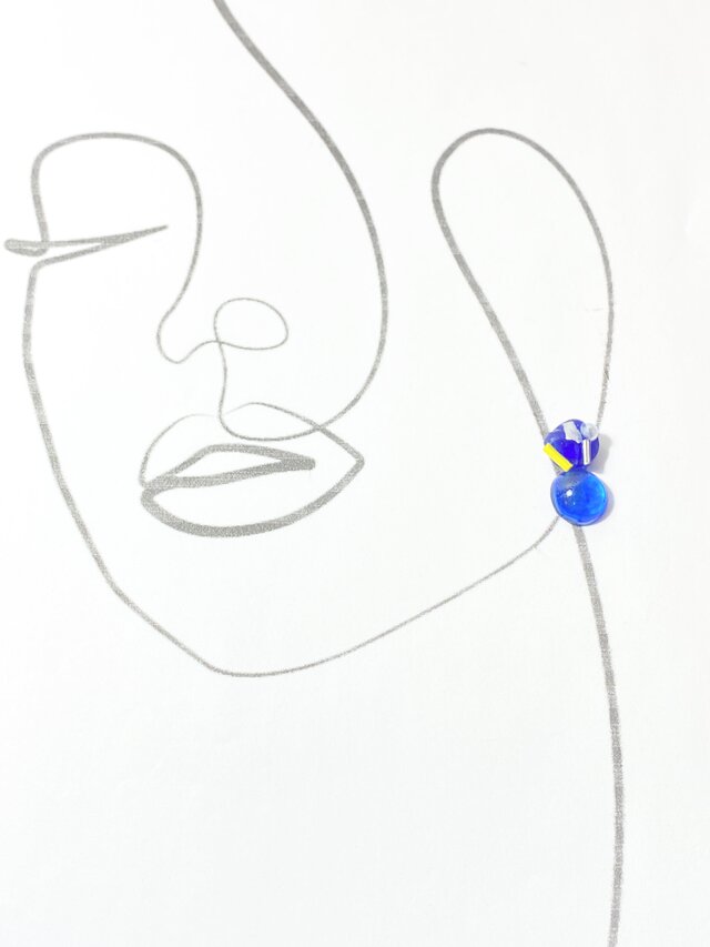 （one）deep sea drop：群青 | iichi 日々の暮らしを心地よくするハンドメイドやアンティークのマーケットプレイス