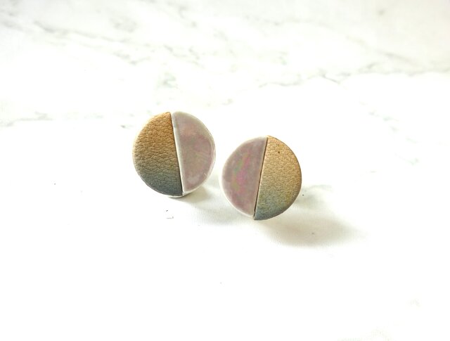 composition ピアス/イヤリング ラベンダー【irodori×kaleidoscope】 | iichi 日々の暮らしを心地よくする ...