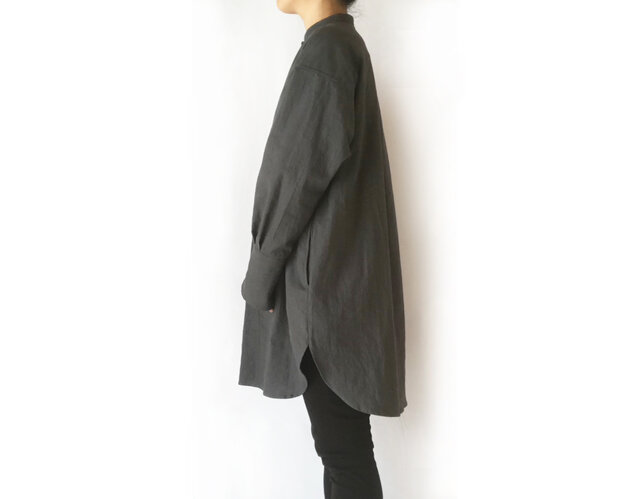 YUGUCi -日々のシャツ- / コットンリネン / オフホワイト | iichi 日々の暮らしを心地よくするハンドメイドやアンティークのマーケットプレイス