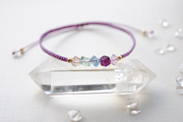 『g様専用ページ』フローライトアンクレット＊紫陽花＊ | iichi 日々の暮らしを心地よくするハンドメイドやアンティークのマーケットプレイス