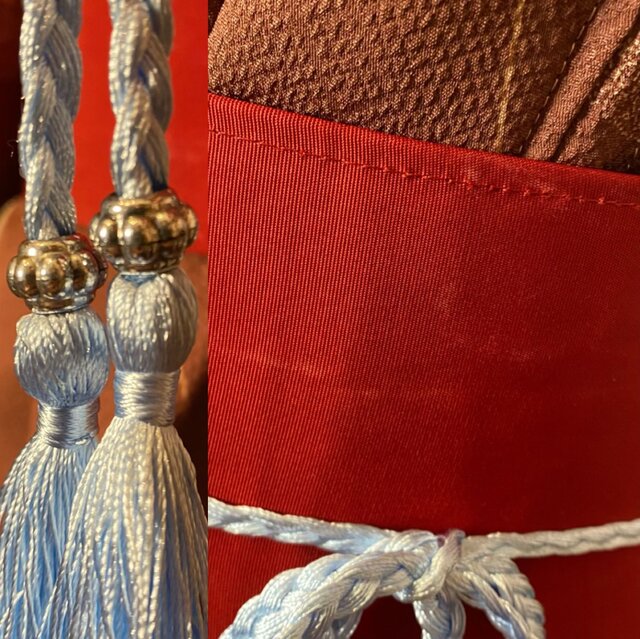 和洋折衷 古着 洗える 化繊 着物 和 モダン ハンドメイド リメイク ワンピース ドレス 帯サッシュベルト KW-315 | iichi 日々の暮らしを心地よくするハンドメイドやアンティーク ...