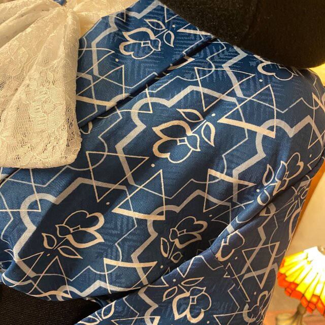 和洋折衷 古着 洗える 化繊 着物 和 ハンドメイド リメイク ワンピース ドレス 帯サッシュベルト 素敵な小紋 KW-331 | iichi 日々の暮らしを心地よくするハンドメイドや ...