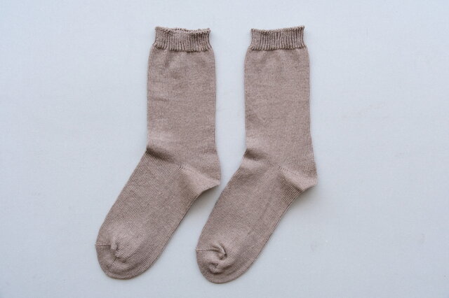 リネンニット ソックス（ディープフォール）22-24cm | iichi 日々の暮らしを心地よくするハンドメイドやアンティークのマーケットプレイス