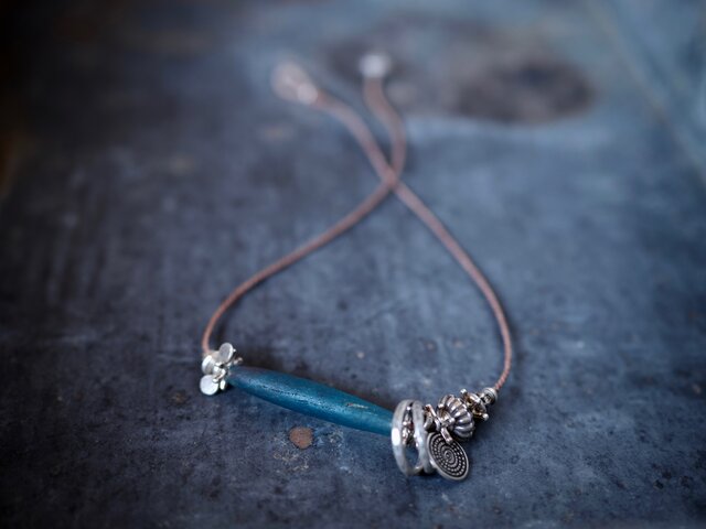 -Pyu beads- code necklace | iichi 日々の暮らしを心地よくするハンドメイドやアンティークのマーケットプレイス