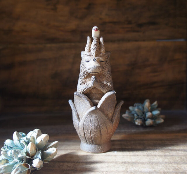 【陶器の祈る龍】*t-renge *kotori *mn *yakisime | iichi 日々の暮らしを心地よくするハンドメイドやアンティークのマーケットプレイス