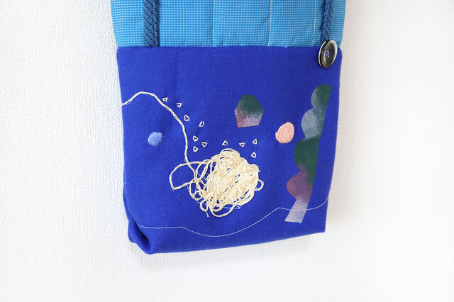 A4miniバッグ青GC | iichi 日々の暮らしを心地よくするハンドメイドやアンティークのマーケットプレイス