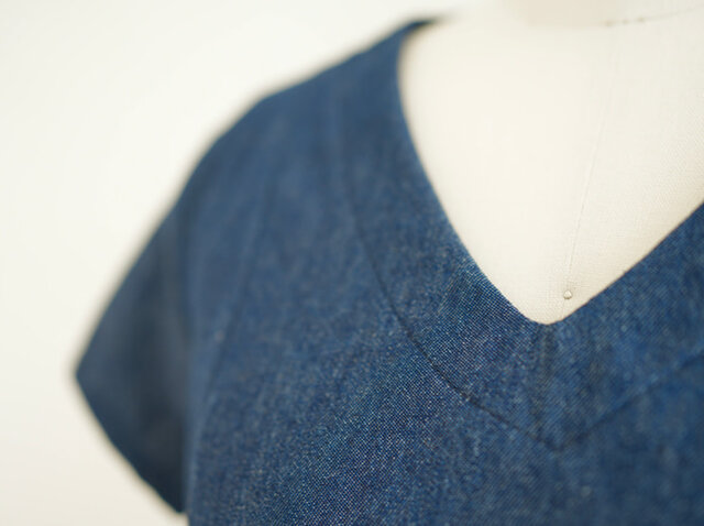 プリンセスラインのデニムワンピース No.300 | iichi 日々の暮らしを心地よくするハンドメイドやアンティークのマーケットプレイス