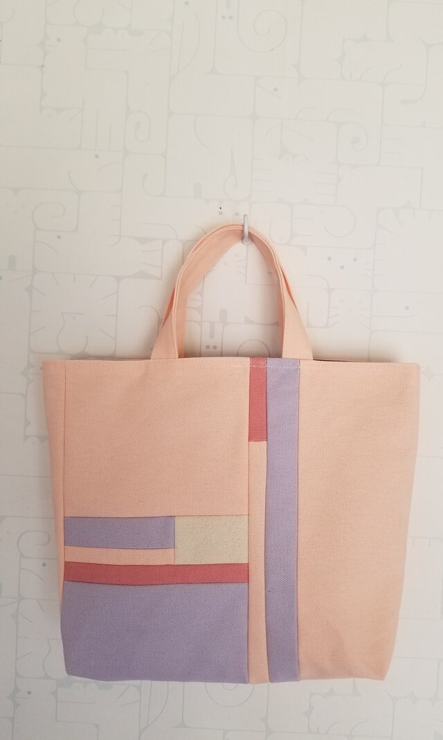 春色帆布パッチバッグNo.4 | iichi 日々の暮らしを心地よくするハンドメイドやアンティークのマーケットプレイス