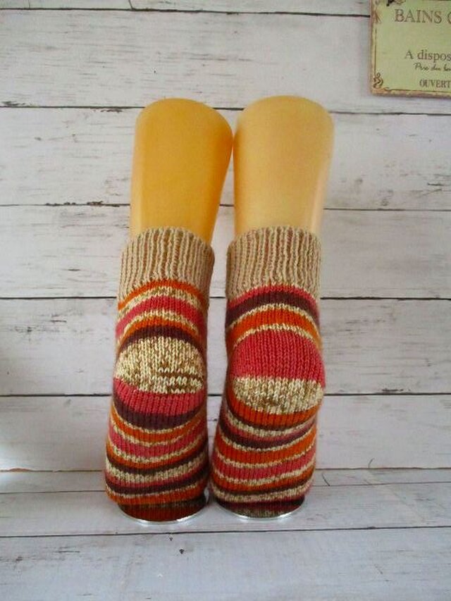 冷え取りソックス Admiral R Druck 1459 & Opal uni 5189&9940 | iichi 日々の暮らしを心地よくするハンドメイドやアンティークのマーケットプレイス