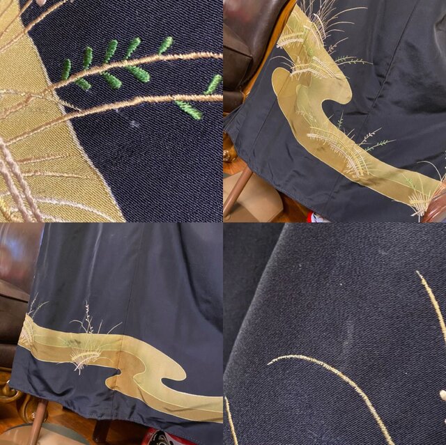 和洋折衷 黒留袖 着物 リメイク ワンピース ドレス ハンドメイド レトロ 古着 和 モダン 黒/ブラック TKW-31 | iichi 日々の暮らしを心地よくするハンドメイドやアンティークの ...