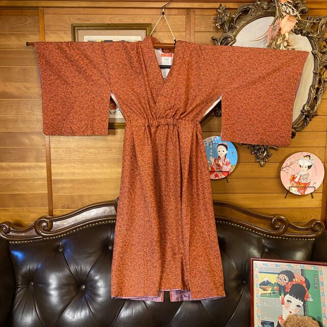 和洋折衷 着物 リメイク ワンピース ドレス サッシュベルト レトロ 古着 和 モダン 素敵な小紋 ハンドメイド KW-345 | iichi 日々の暮らしを心地よくするハンドメイドや ...