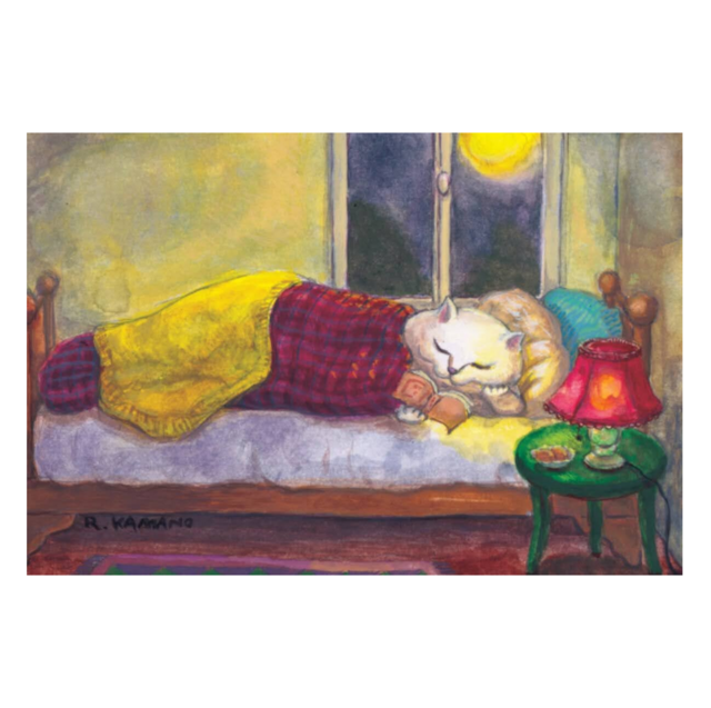 115 カマノレイコポストカード2枚セット「ねどこ」 | iichi 日々の暮らしを心地よくするハンドメイドやアンティークのマーケットプレイス