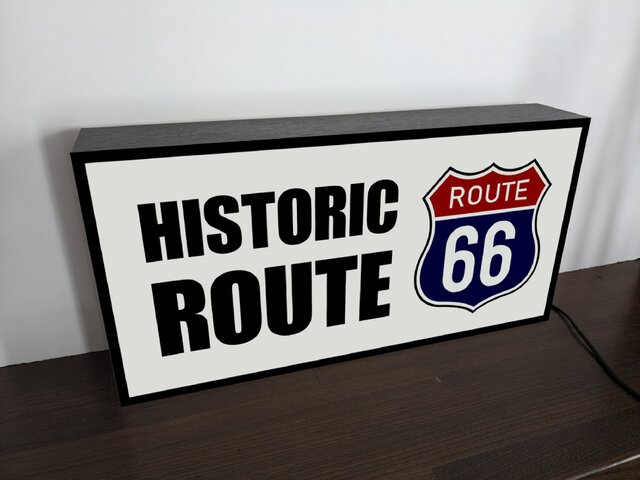 【Lサイズ】ルート66 ヒストリック マザーロード アメ車 ダイナー ガレージ ランプ 看板 置物 アメリカン雑貨 ライトBOX | iichi 日々の暮らしを心地よくするハンドメイドや ...