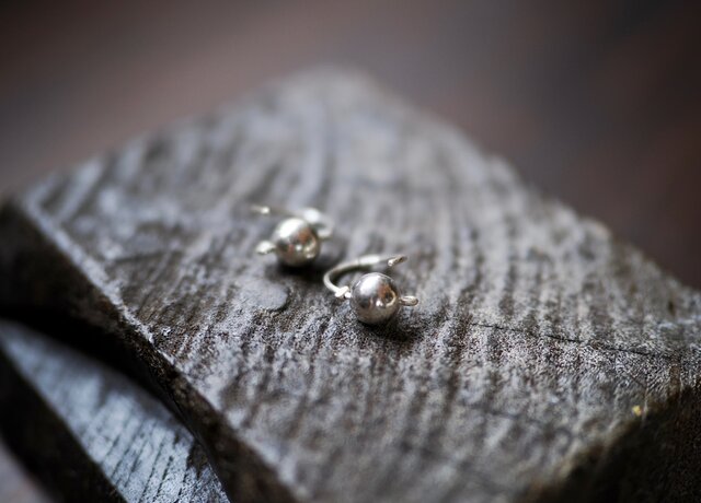 -Silver- circle pierce | iichi 日々の暮らしを心地よくするハンドメイドやアンティークのマーケットプレイス