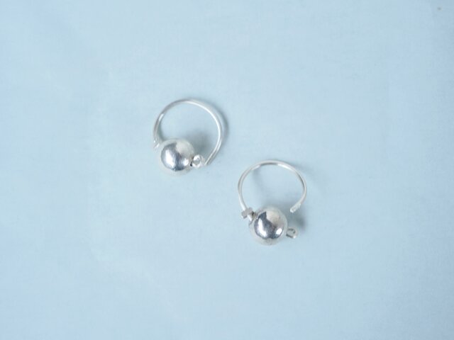 -Silver- circle pierce | iichi 日々の暮らしを心地よくするハンドメイドやアンティークのマーケットプレイス