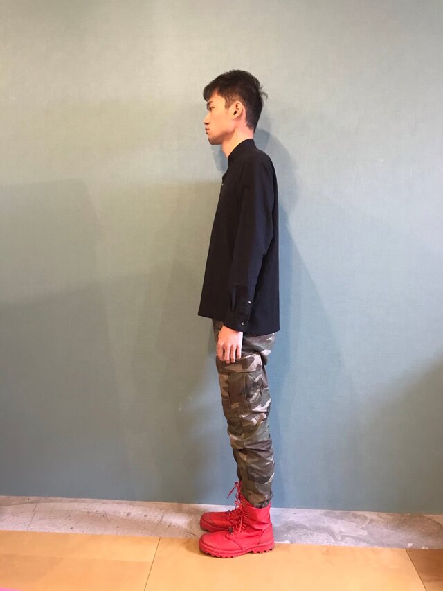 【受注・遠州織物 サイズ 0 or 1 or 2】ネップミックスダンガリー スクエアカットシャツ 襟付き BGW 長袖 | iichi 日々の暮らしを心地よくするハンドメイドやアンティークの ...